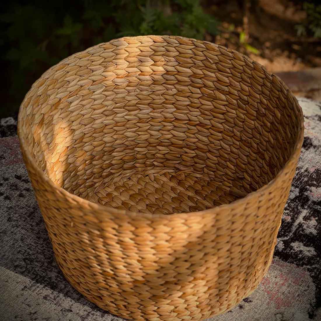 Ketu Round Woven Planter – Explore More – Loomkaari – Loomkaari Studio