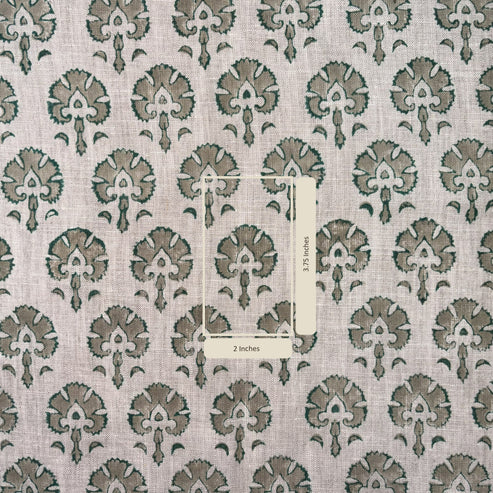 Mehar Block Printed Linen Fabric – Order Today – Loomkaari – Loomkaari ...